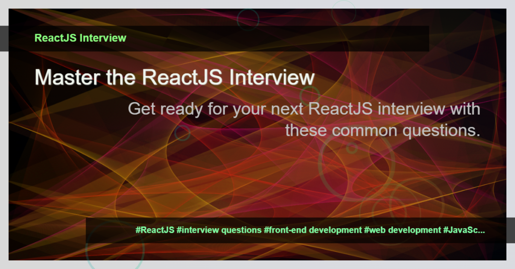 10 Common Interview Questions For Reactjs Developers Interviewerlive